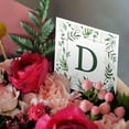 3drose, Monogram Initial Letter D in Green Framed in Leaves and a Gold ...