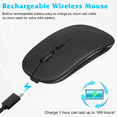 Bluetooth Rechargeable Mouse for Microsoft Surface Laptop 3 Laptop ...