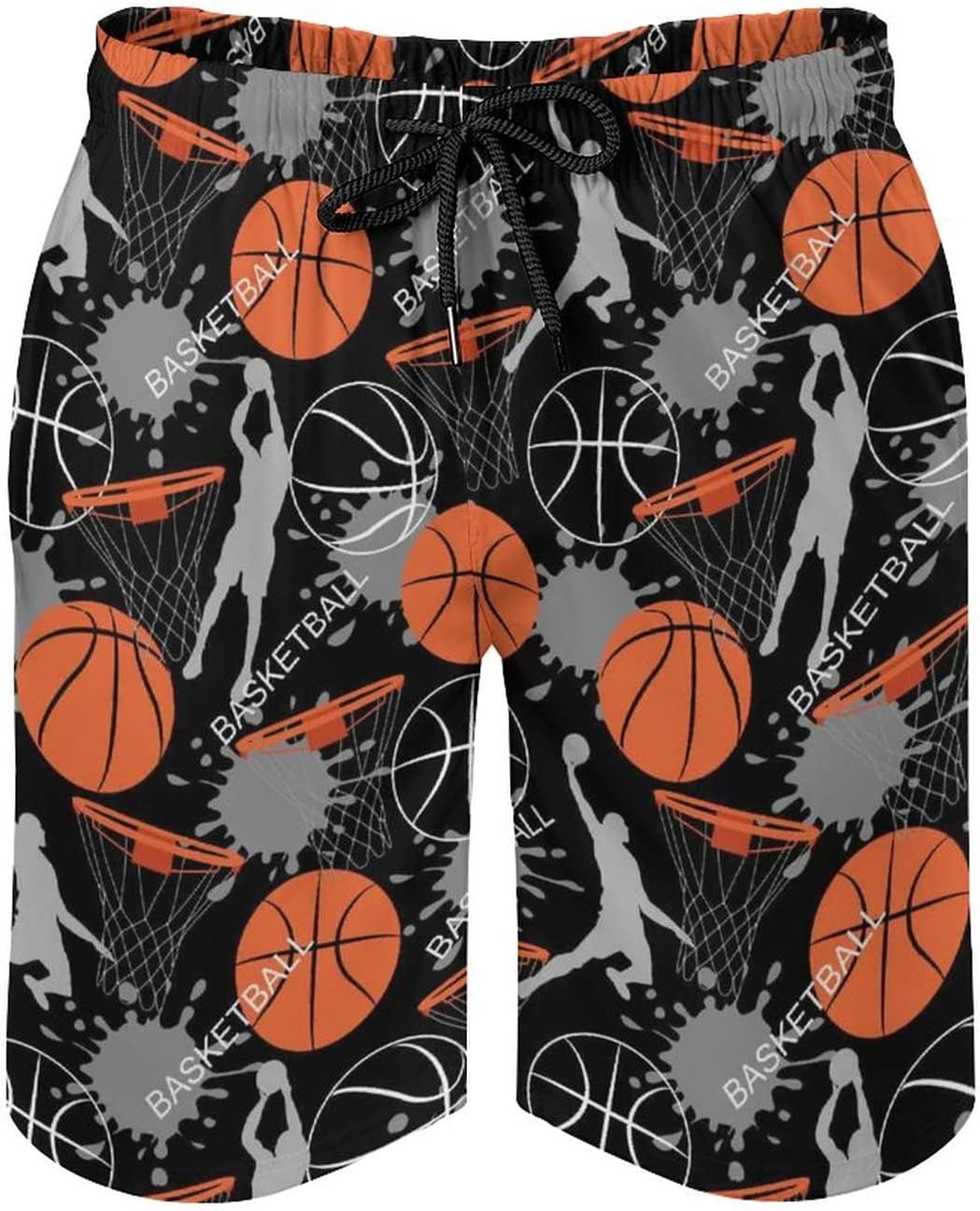 Men's Basketball Sport Pattern Swim Trunks Quick Dry Beach Pants Board ...