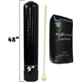 Loaded Carbon Tank 9"x48" Black Tank with 1cuft Coconut Shell ...