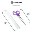 OfficeGoods Acrylic Desk Set with Ruler Scissor and Staple Remover ...