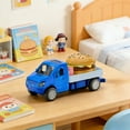 Hamburger Themed Toy Car, Burger Design Push and Go Friction Powered ...
