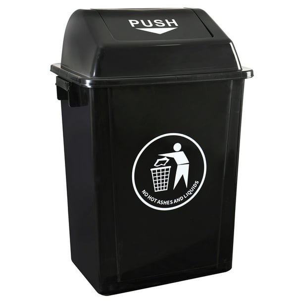 Bote para Basura AGBOX con Tapa 40L Negro | Walmart en línea