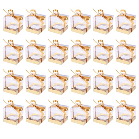 24 Pcs 1 Bag Folding Packaging Boxes Nougat Boxes Candy Boxes with ...