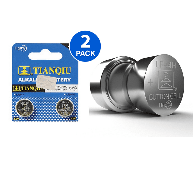 Tianqiu LR44 AG13 357A LR44H 1.5V Alkaline Coin Cell Batteries (2 ...