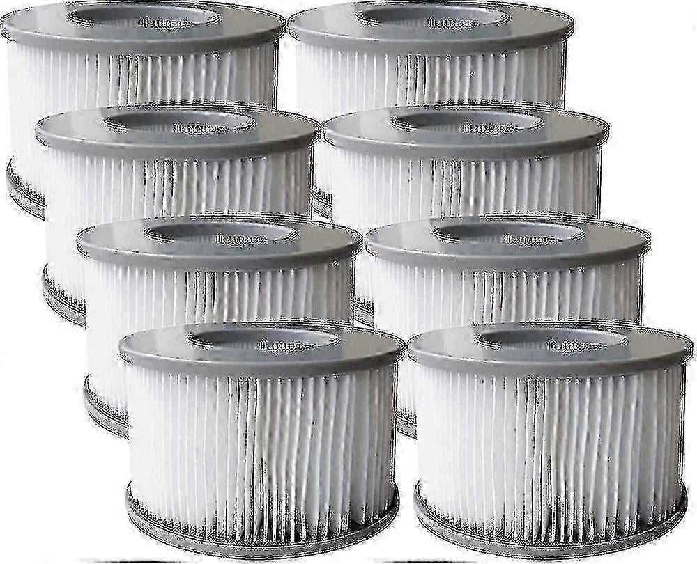 Set of 8 Replacement Filters for Mspa Inflatable Pool and Jacuzzi ...