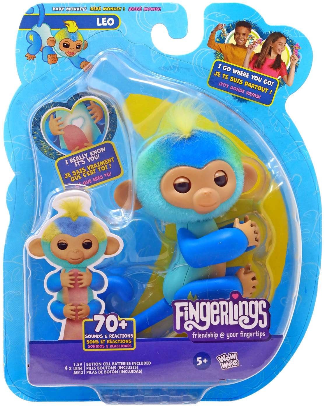 Fingerlings Baby Monkey Leo Figure - Walmart.com
