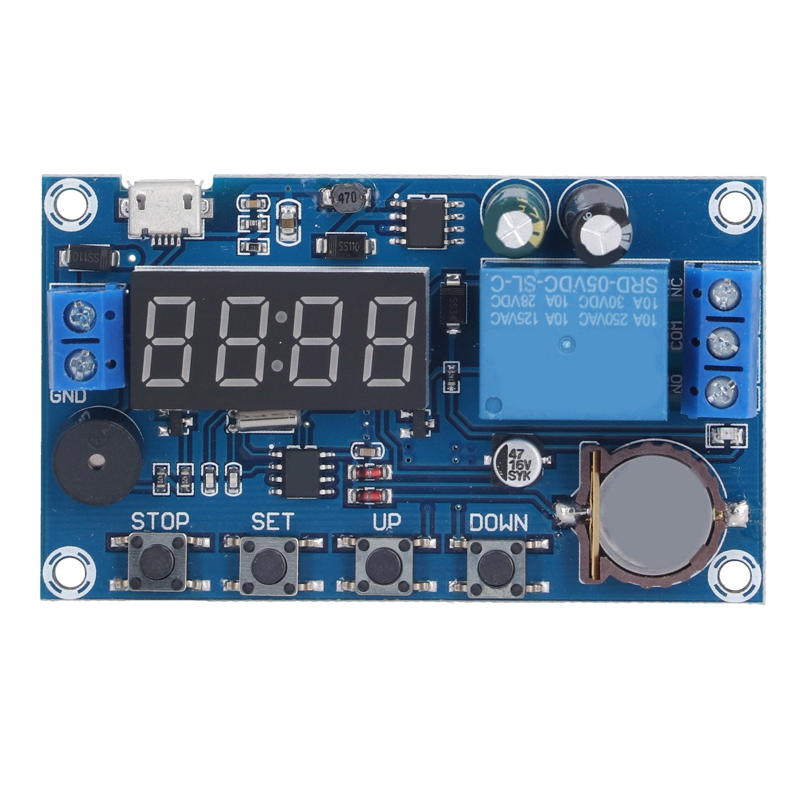Relay Module Real‑Time 5 Time Periods Timing 24H Delay Timer Anti ...