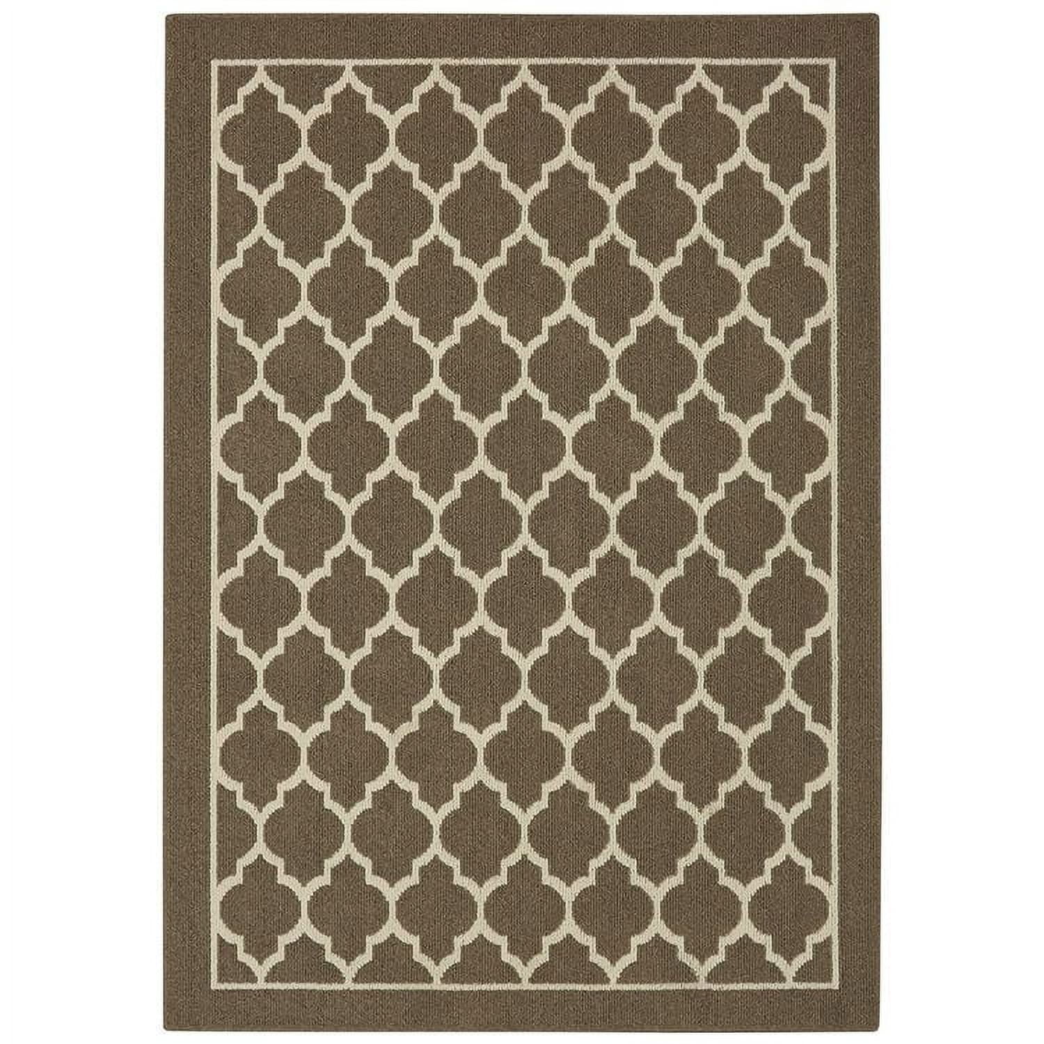 Click here for Hometrends Lawson Taupe Polyester Area Rug 60 X 84 prices