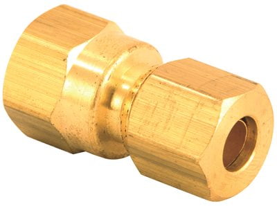 BRASS COMPRESSION FEMALE ADAPTER, 3/8 IN. X 1/2 IN., LEAD FREE per 13 ...
