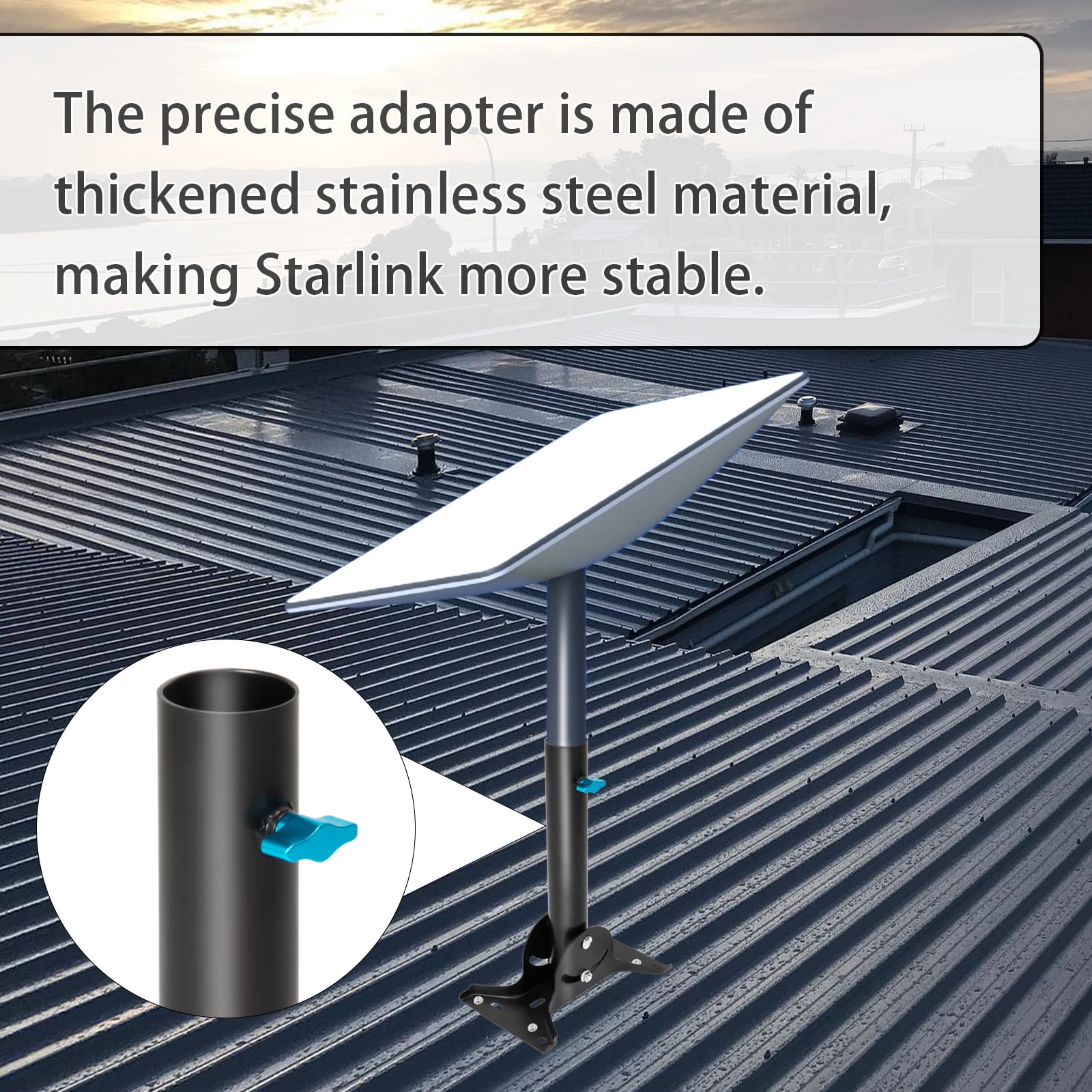 Universal Adjustable Roof Mount for Starlink Australia | Ubuy