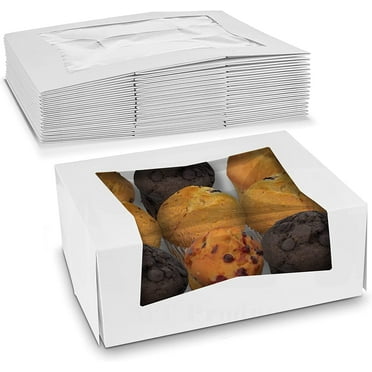 MT Products White Cookie Box - 15" x 11.5" x 2.25" Bakery Boxes - Pack ...