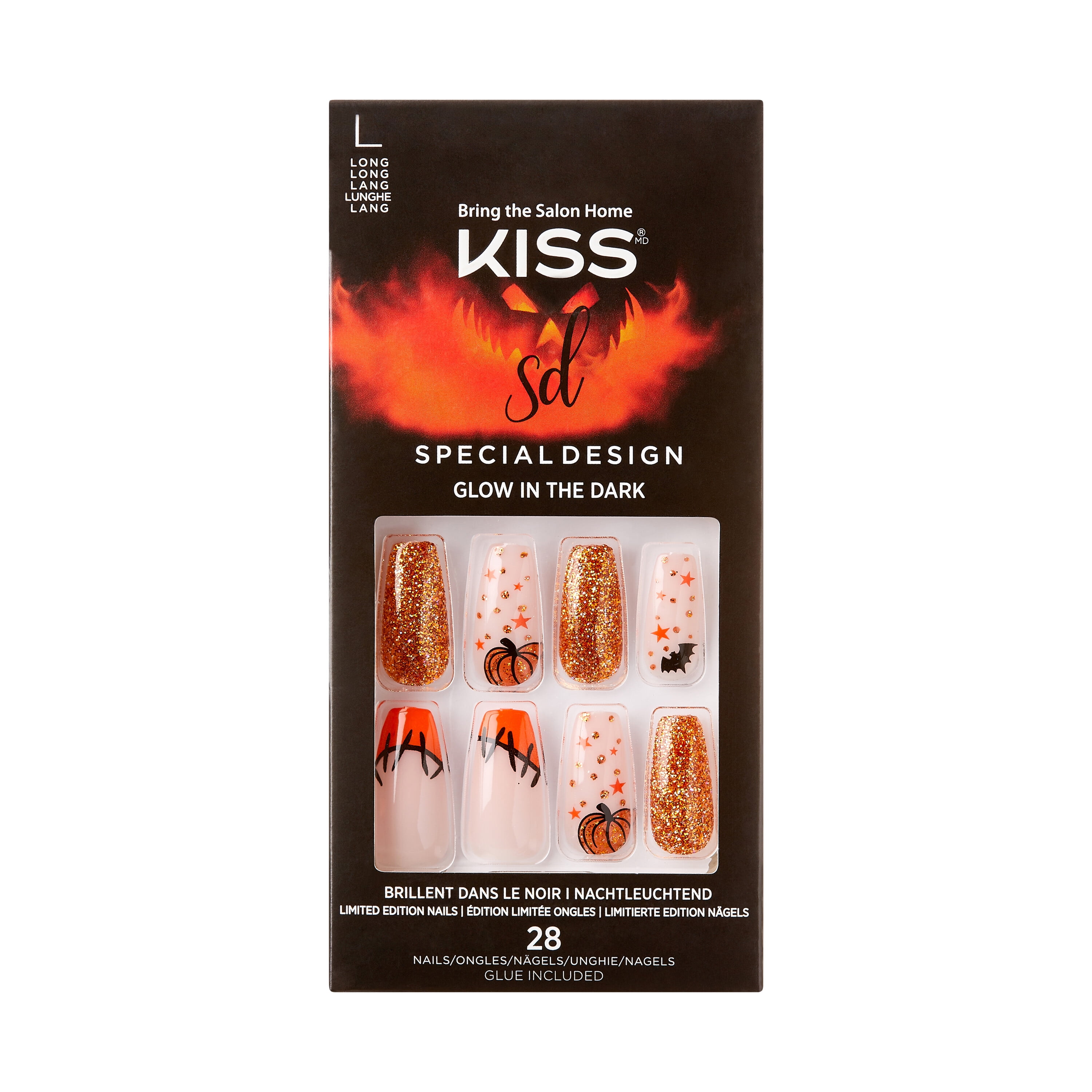 KISS Halloween Special Design Nails, ‘Wicked’, 28 Count - Walmart.com
