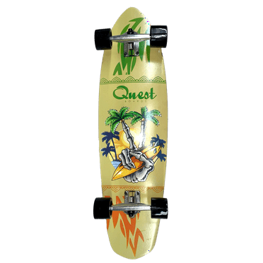Quest Boards Island Sunset 42" Longboard Skateboard - Walmart.com