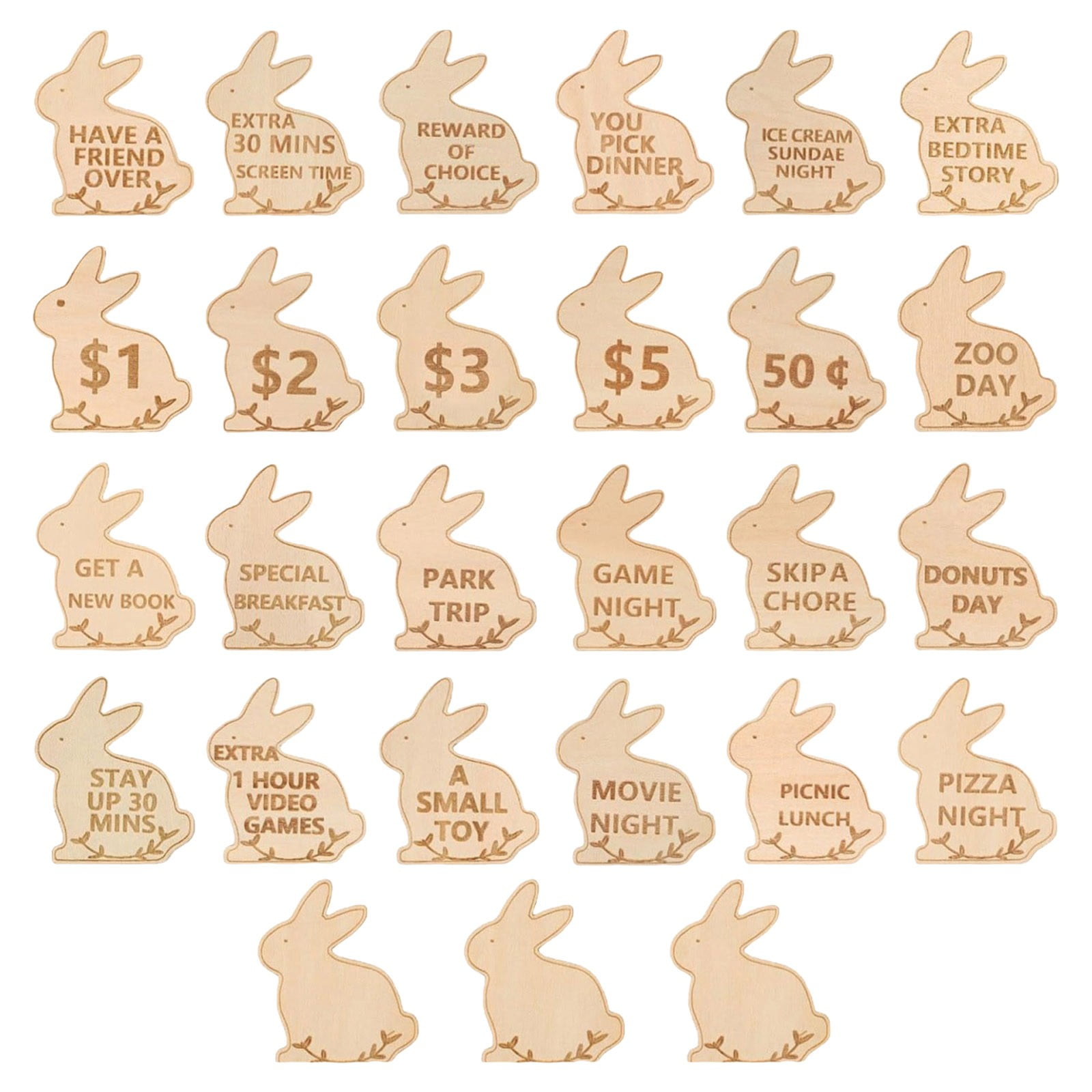 Click here for Binwennn Wooden Easter Egg Family Easter Egg Fille... prices