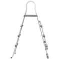 ZHICHUN 70" A-Frame Above Ground Pool Ladder Gray Pool Deck Ladder with ...