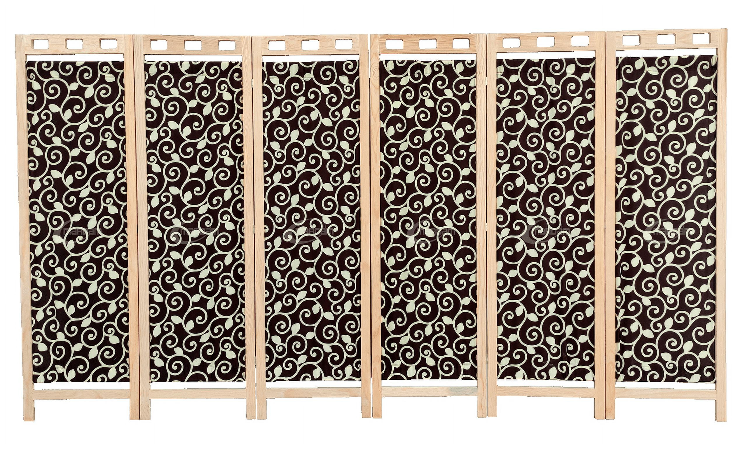 Biombo Mampara Madera de Pino Natural 6 Paneles Garigol | Walmart en línea