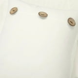 Lush Decor Linen Button Cotton Blend Comforter Linen 5Pc Set King ...