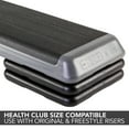 The Step Original Health Club Aerobic Step Risers in Black/Gray for Use ...