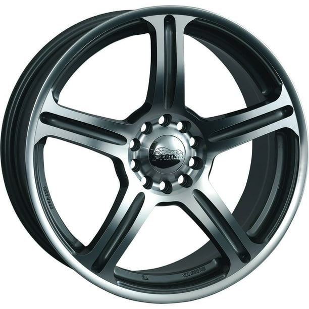 Primax 772 17 Machined Wheel / Rim 5x100 & 5x4.5 with a 38mm Offset and ...