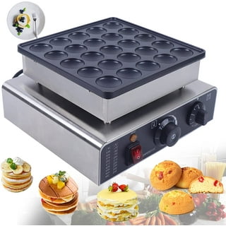 ALDKtchen Mini Dutch Pancake Maker | 50 Poffertjes | Dual Thermostat ...