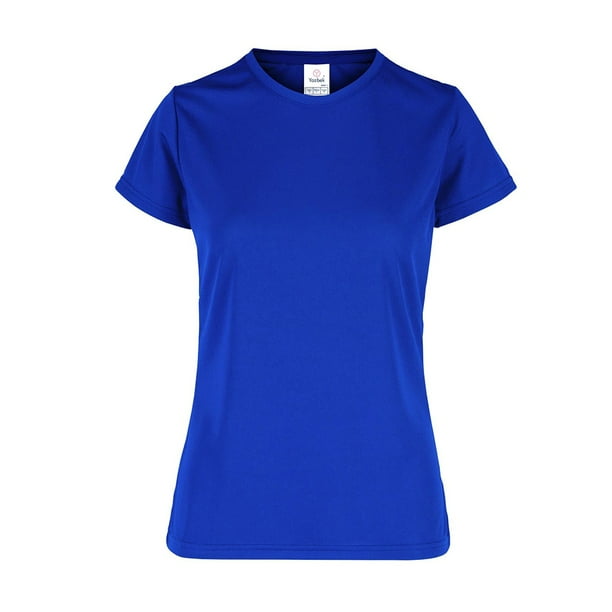 Playera Cuello Redondo para Dama, Color Royal, Talla Grande, 100% ...