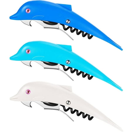3 Pieces Dolphin Wine Opener Waiter Corkscrew Wine Corkscrews Portable ...