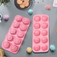 1Pc Rose Silicone Mold,Rose Chocolate Mold,10 Cavity Rose Silicone ...
