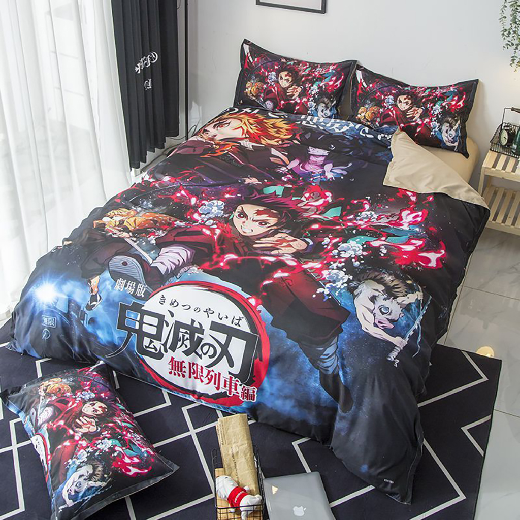 3D Printed Quilt Cover Twin Queen Full King Size Animated Duvet Cover ...