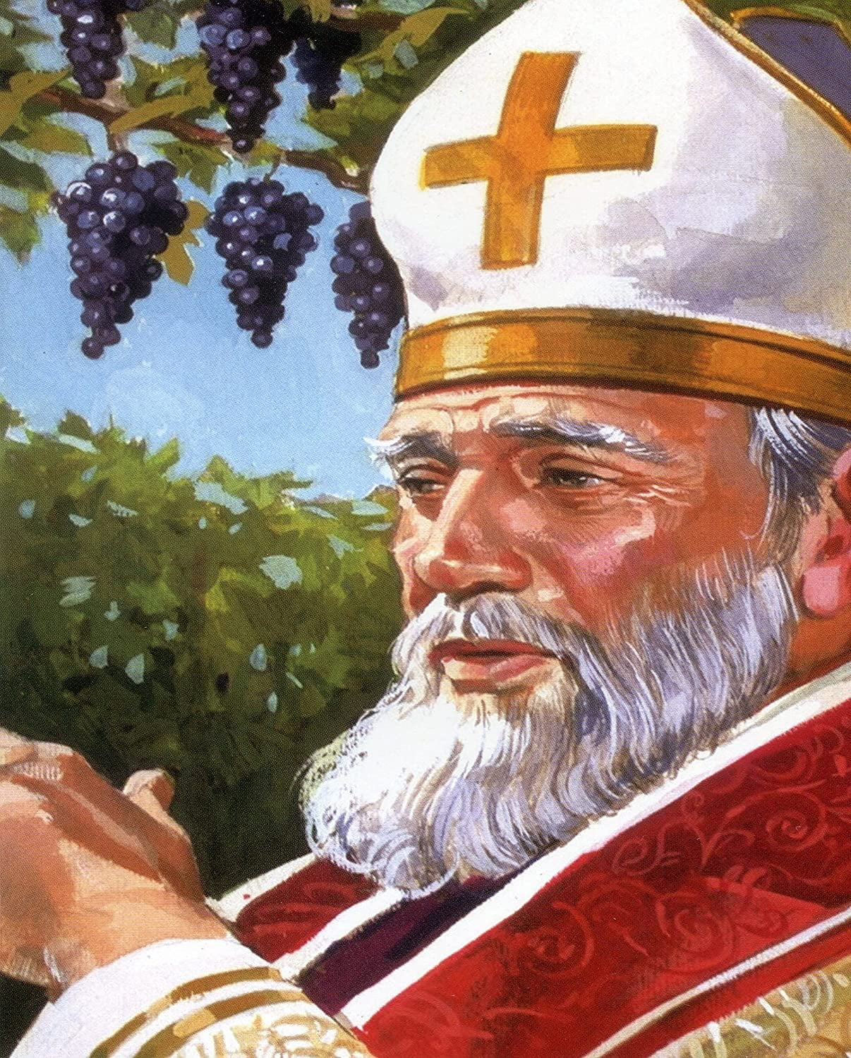 Catholic print picture - St Bertrand of Le Mans N - 8" x 10" ready to ...