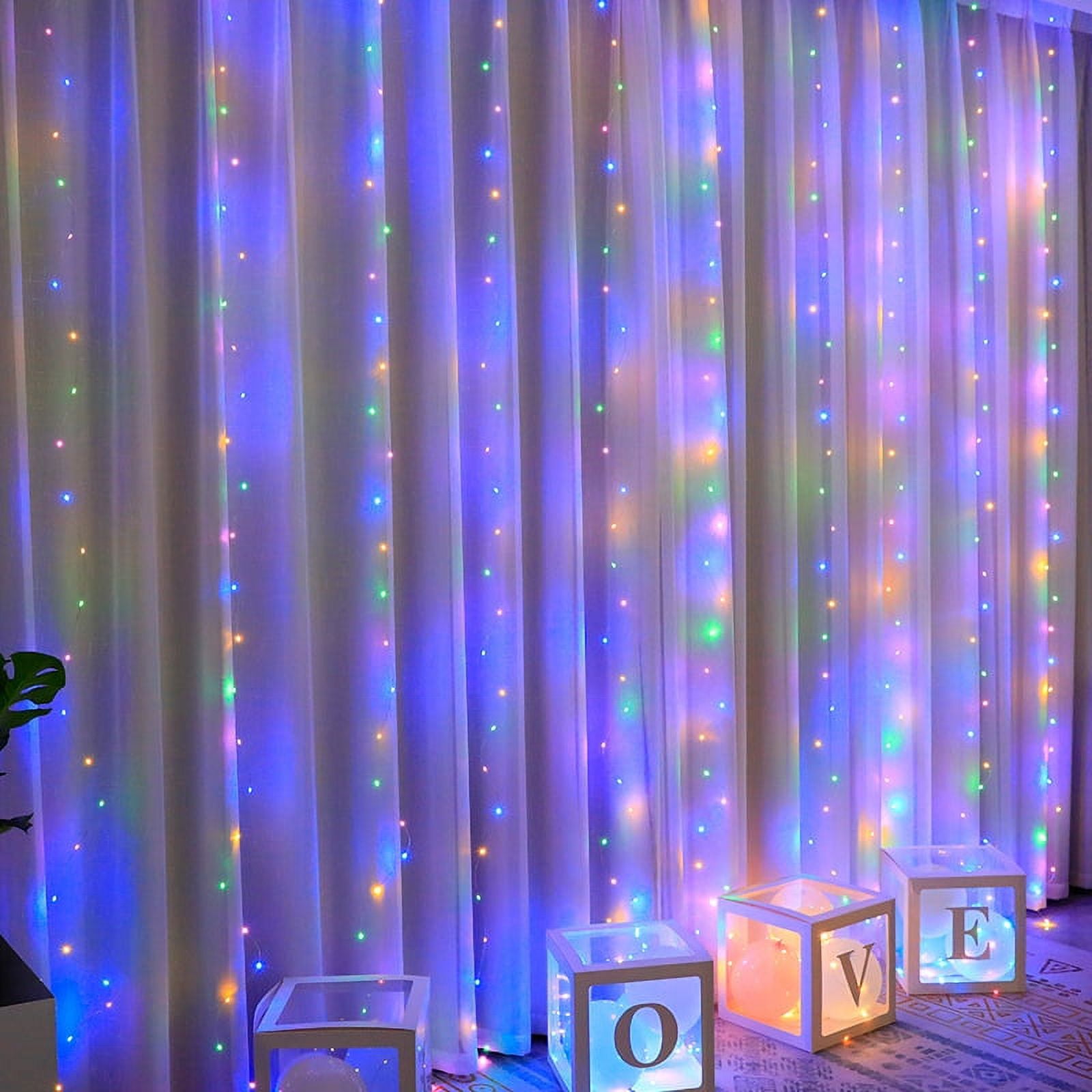 Click here for Jinsinto Warm Fairy Curtain Lights For Room 9.8x9.... prices