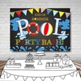 Pool Party Backdrop Swimming Balls Lifebuoy Water Wave Ripple Tropical ...
