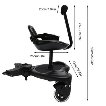 Universal 2in1 Stroller Ride Board with Seat Pedal - Buggy Wheeled ...
