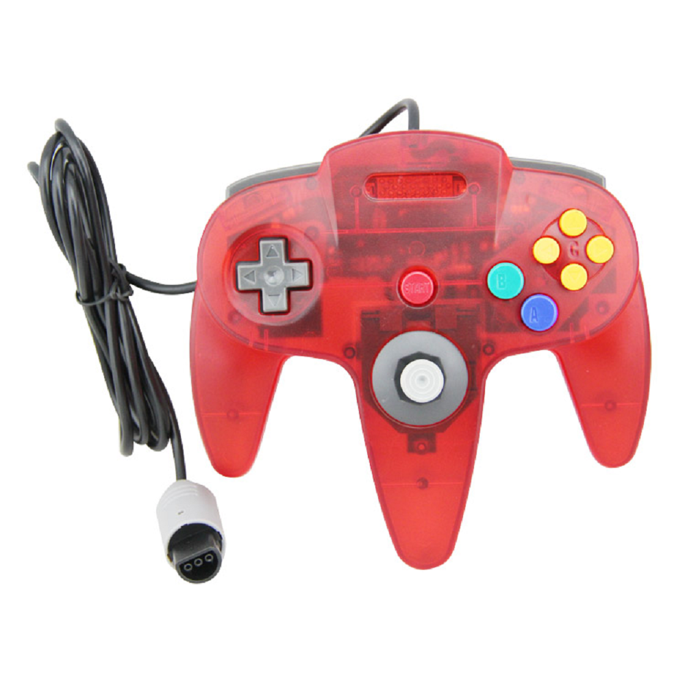 Mando Genérico Blue Mamba Compatible con Nintendo 64 Cristal Rojo ...