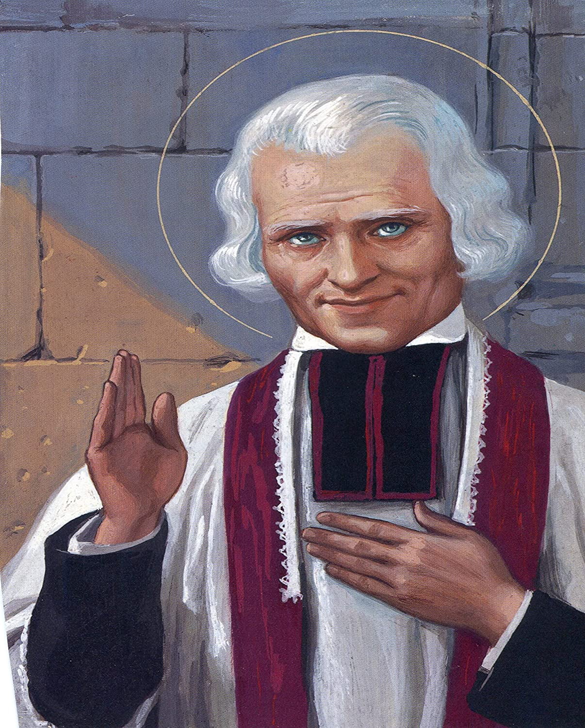 Catholic print picture - St John Vianney N - 8" x 10" ready to be ...
