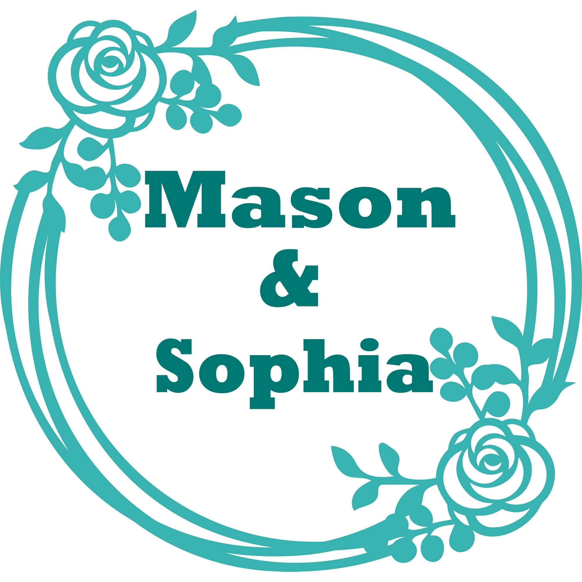 Name Monograms Wall Decals