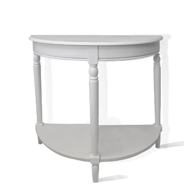 Convenience Concepts French Country Entryway Table in White Wood Finish ...