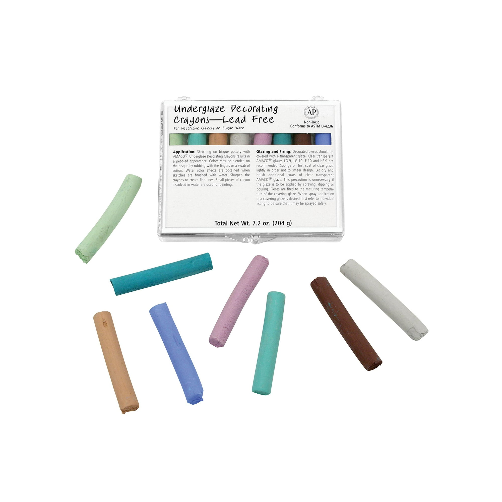 Click here for Amaco Non-Toxic Underglaze Decorating Crayon Set -... prices