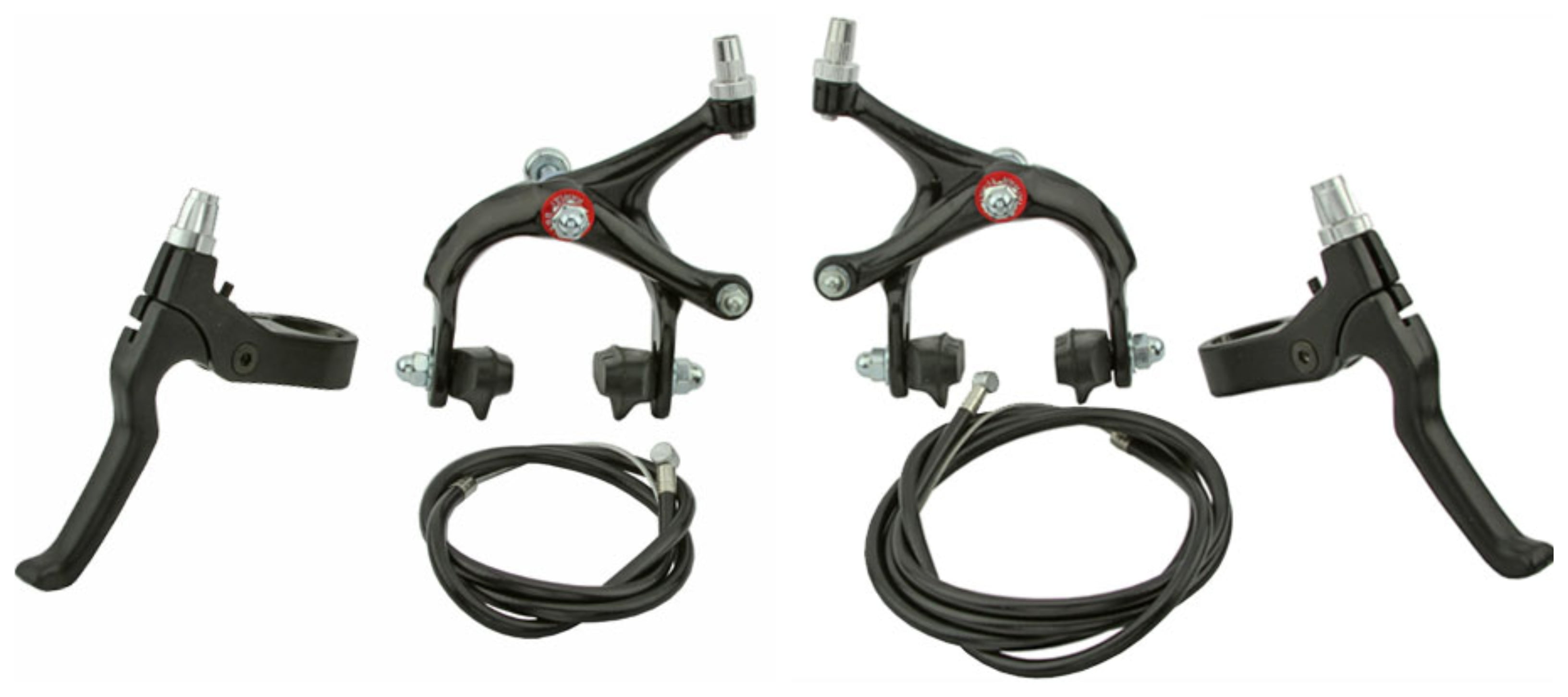 Black Alloy 570a Bike Brake Set. Front and Rear Bicycle Brake set Bike ...
