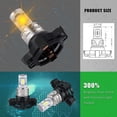 Alla Lighting 5200 PY24W LED Turn Signal Lights Bulbs, Golden Yellow ...