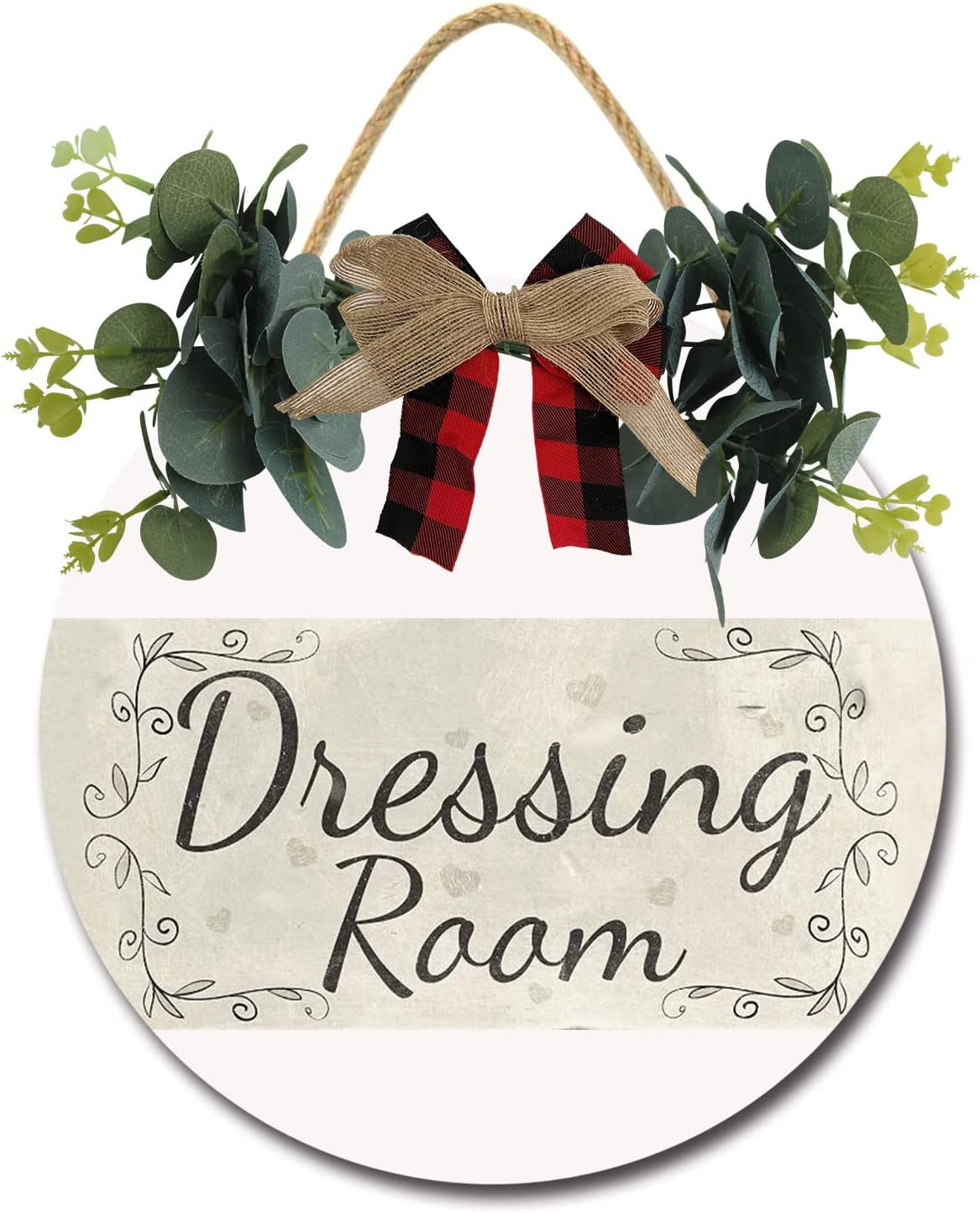 Eveokoki 12" Rustic Wooden Dressing Room Signs for Front Porch, Porch ...