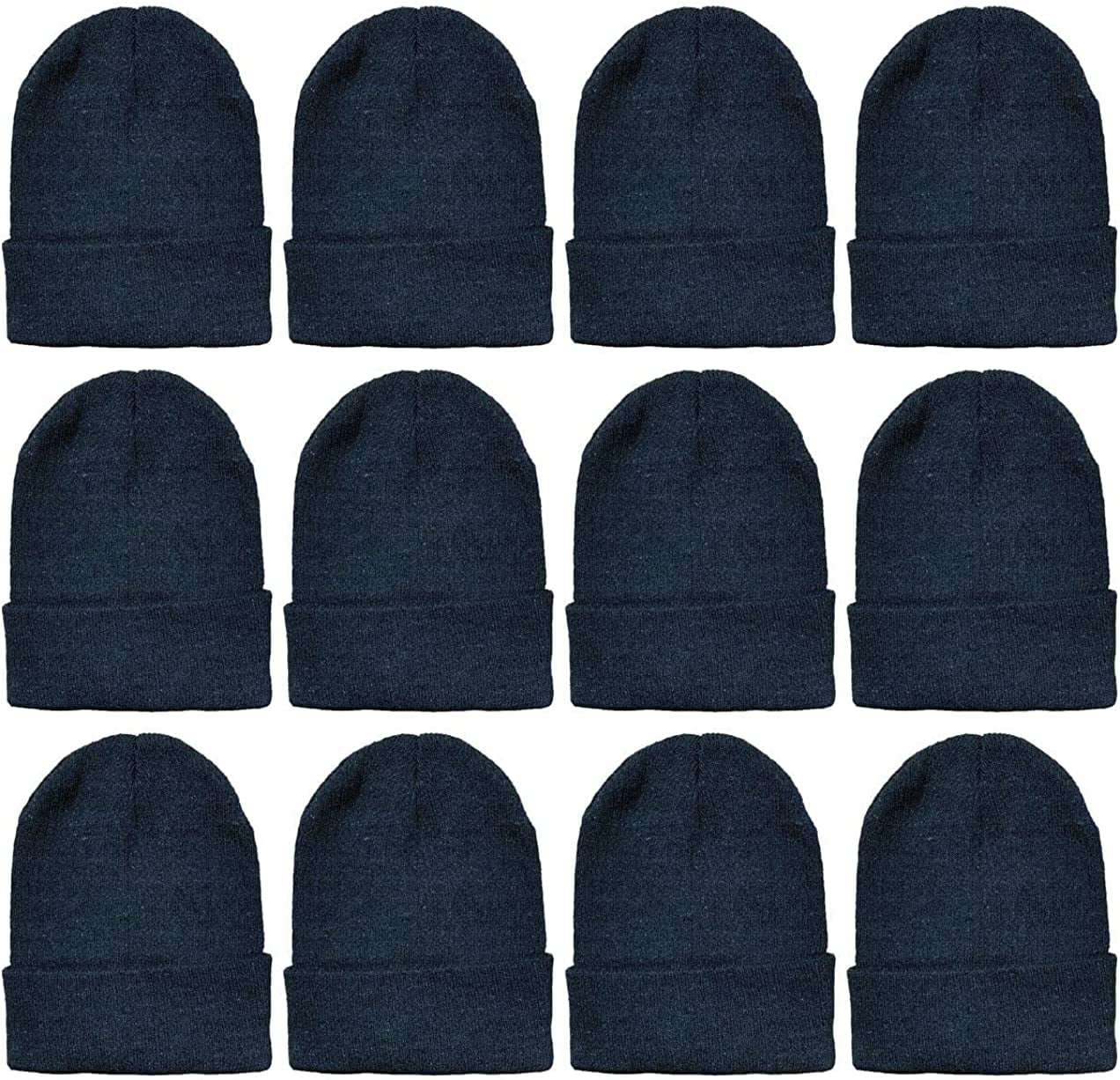 Yacht & Smith 12 Pack of Winter Beanie Hats Bulk for Men Women Kids ...