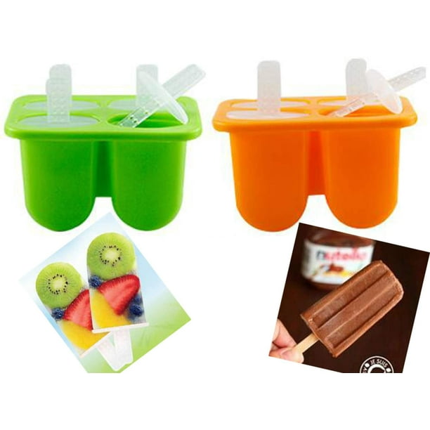 Silicone Popsicle Molds Shape Maker, Ice Popsicle Mold Kids Homemade ...