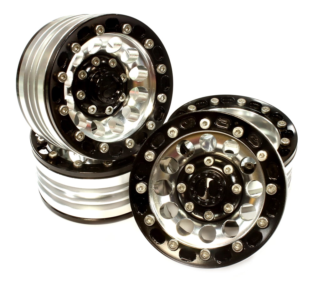Integy RC Toy Model Hop-ups C25619BLACK 1.9 Size Billet Machined Alloy ...