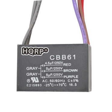 CBB61 Electrical Power Relay Connecting Capacitor 4.5uf+6uf+5uf 250V 5 ...