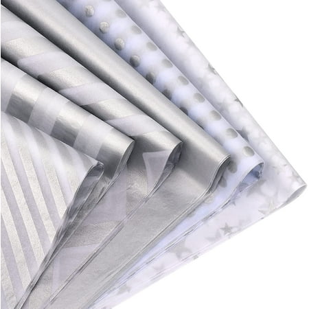 FFIY ?60?Sheets 11x17inch?Metallic Tissue Paper, Metallic Gift Wrapping ...