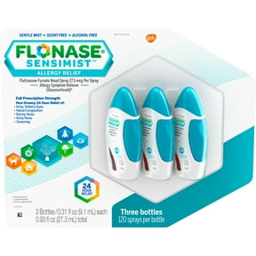 Nasonex 24HR Allergy Nasal Spray, 24 Hour Non Drowsy Allergy Medicine ...