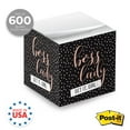 Inspirational Boss Lady Sticky Note Cube, Motivational 600 Sheets, 2.75 ...
