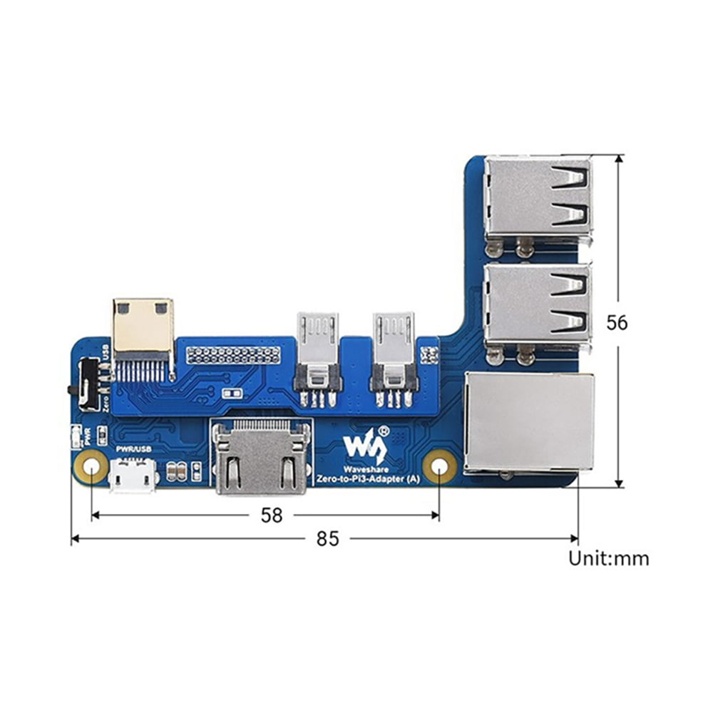 Buy Zero to 3B Expansion Board for Raspberry Pi 3B Series (3B/3B ...