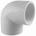 Charlotte Pipe Elbow 3/4 " Fpt 3/4 " 90 Deg. Pvc Schedule 40 Case of 25 ...